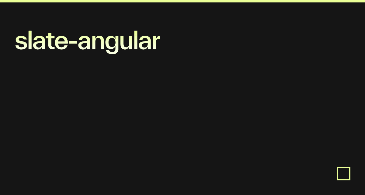 slate-angular - Codesandbox