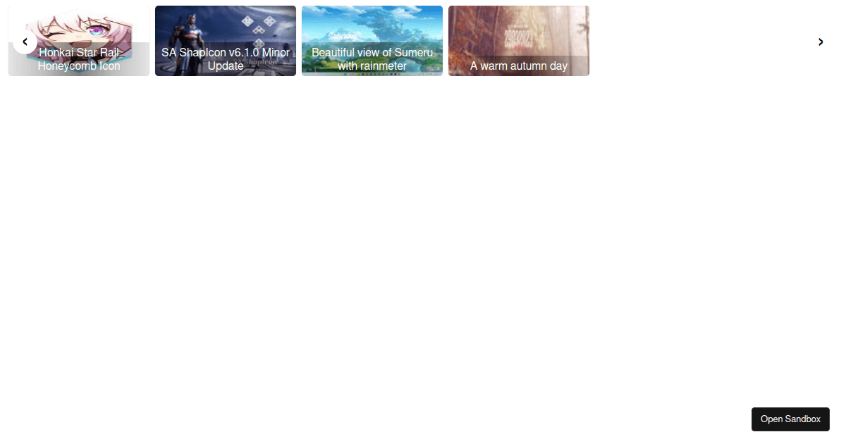 carousel (forked) - Codesandbox