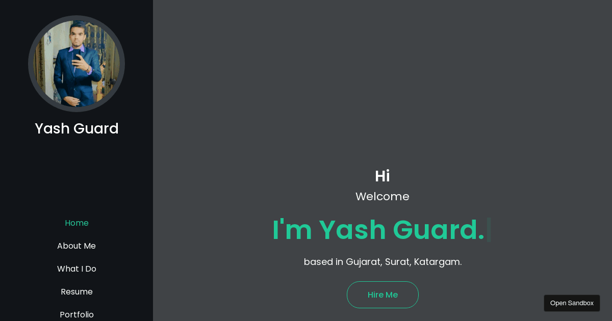 portfolio - Codesandbox