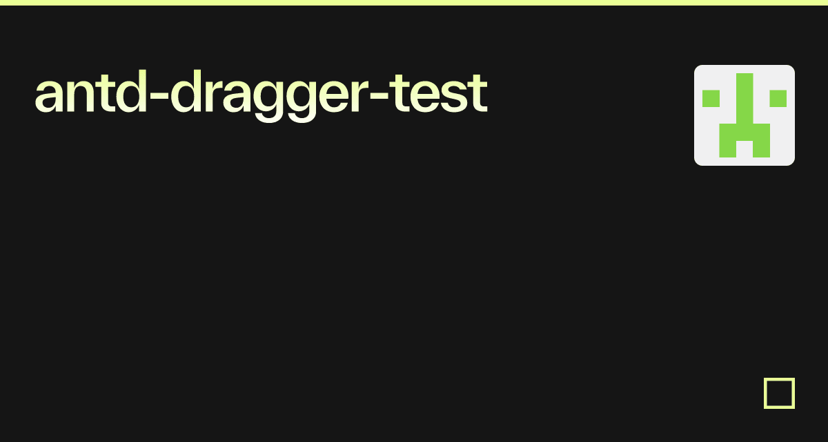 antd-dragger-test - Codesandbox