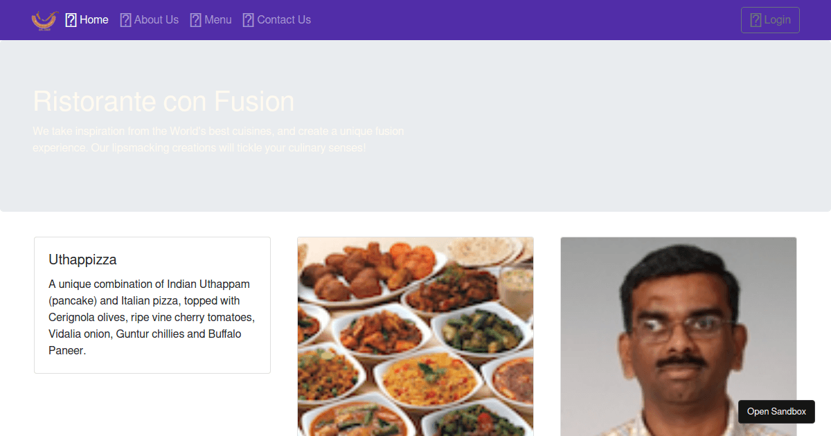 React-dish-app - Codesandbox