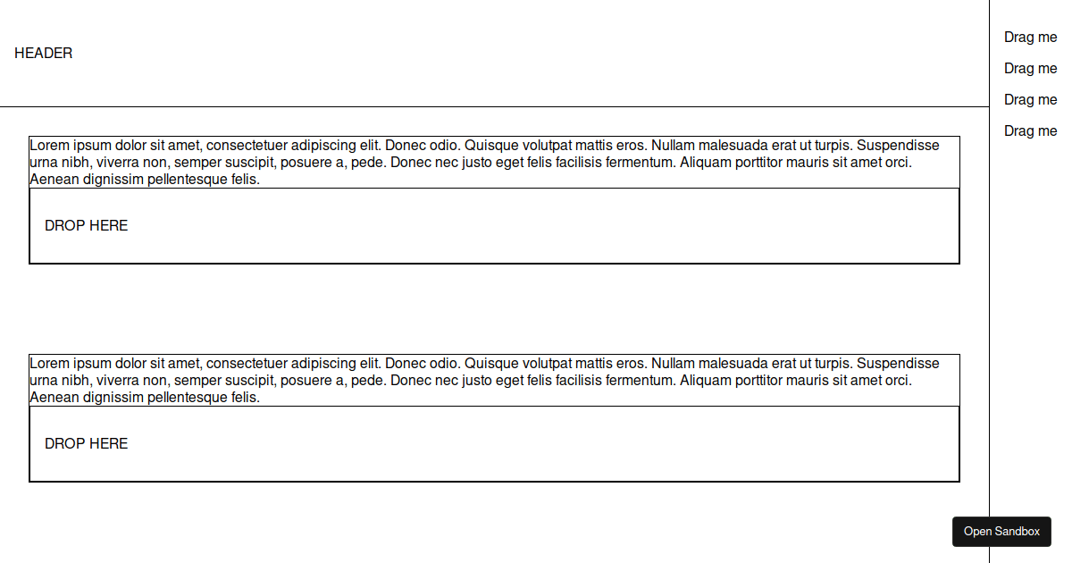 Dnd-kit scroll issue - Codesandbox