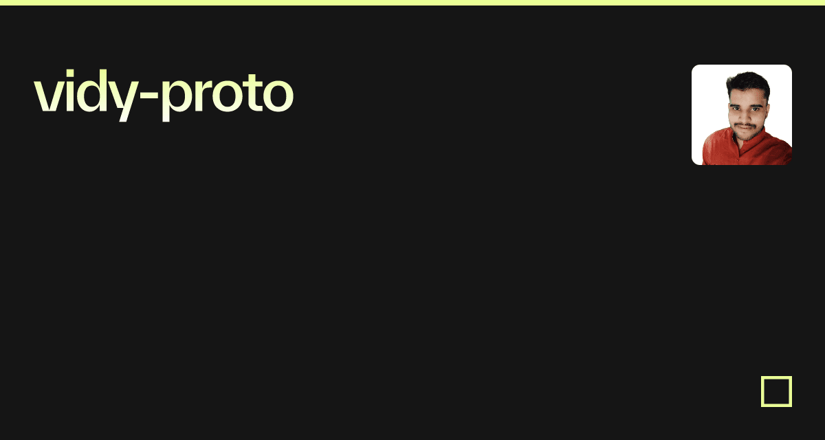 vidy-proto - Codesandbox