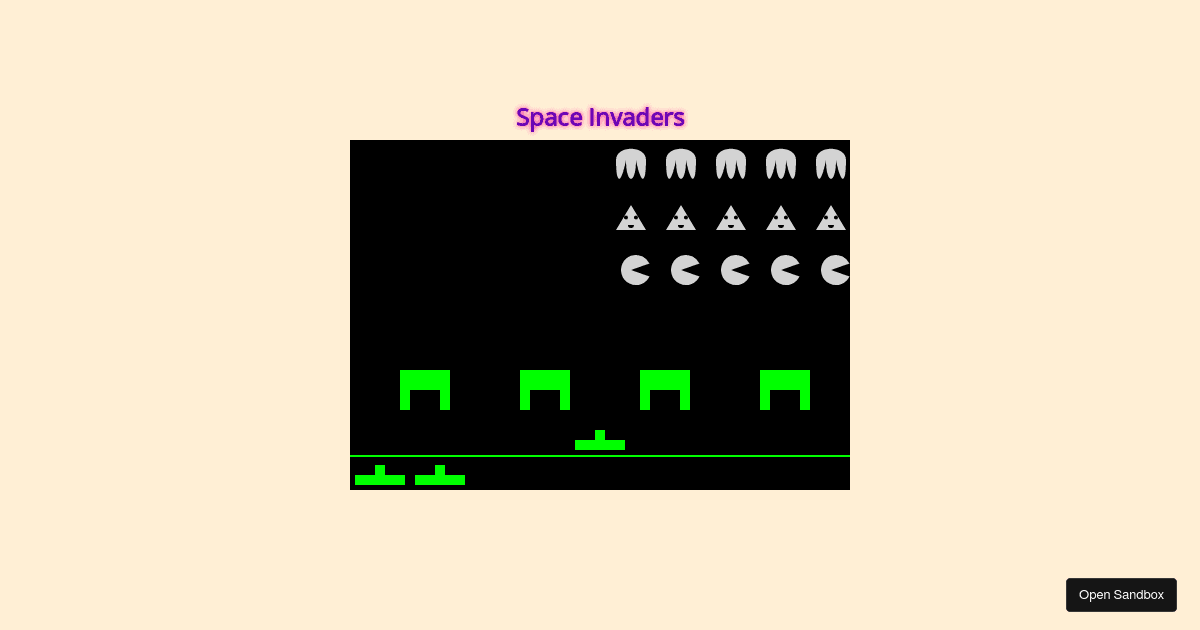Space - invaders ! - Codesandbox