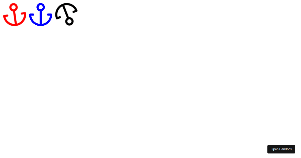 Inline Svg Javascript With Object Codesandbox