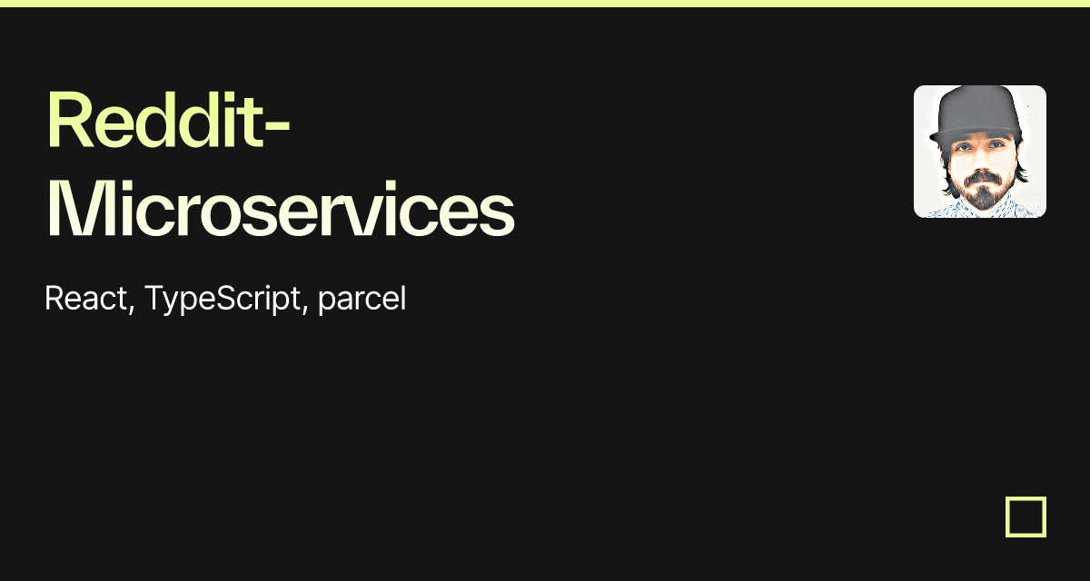 Reddit-Microservices - Codesandbox