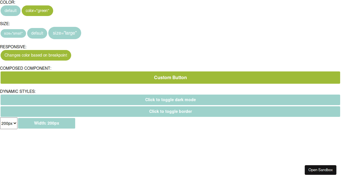 stitches - Codesandbox