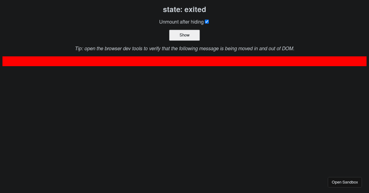react-transition-basic (forked) - Codesandbox react-transition-basic (forked) - Codesandbox