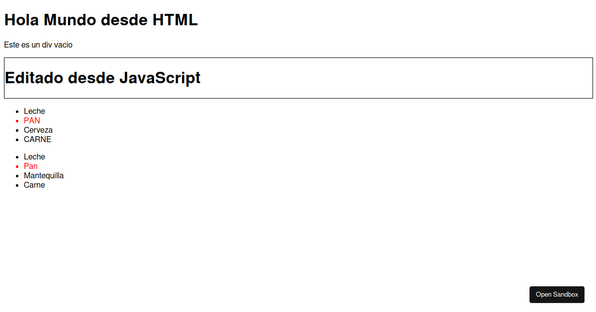 Introducción - Codesandbox