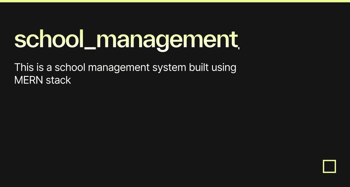 school_management_system - Codesandbox