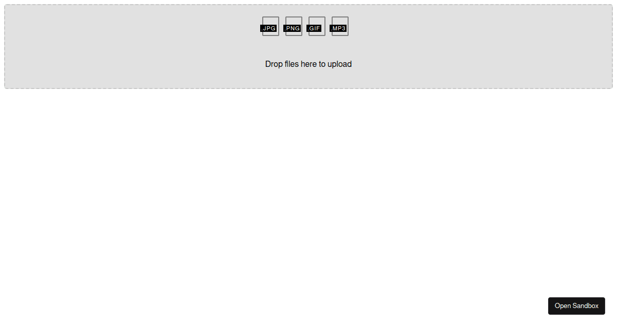 react-dropzone-reusable - Codesandbox react-dropzone-reusable - Codesandbox