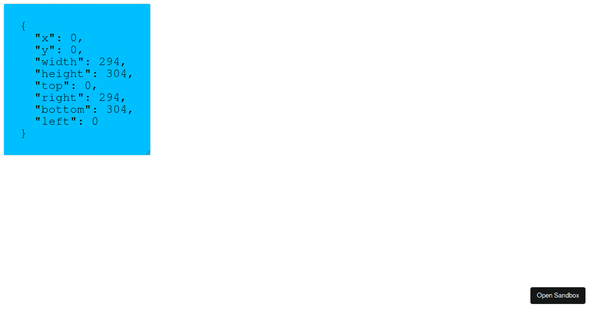 ResizeObserverComponent - Codesandbox