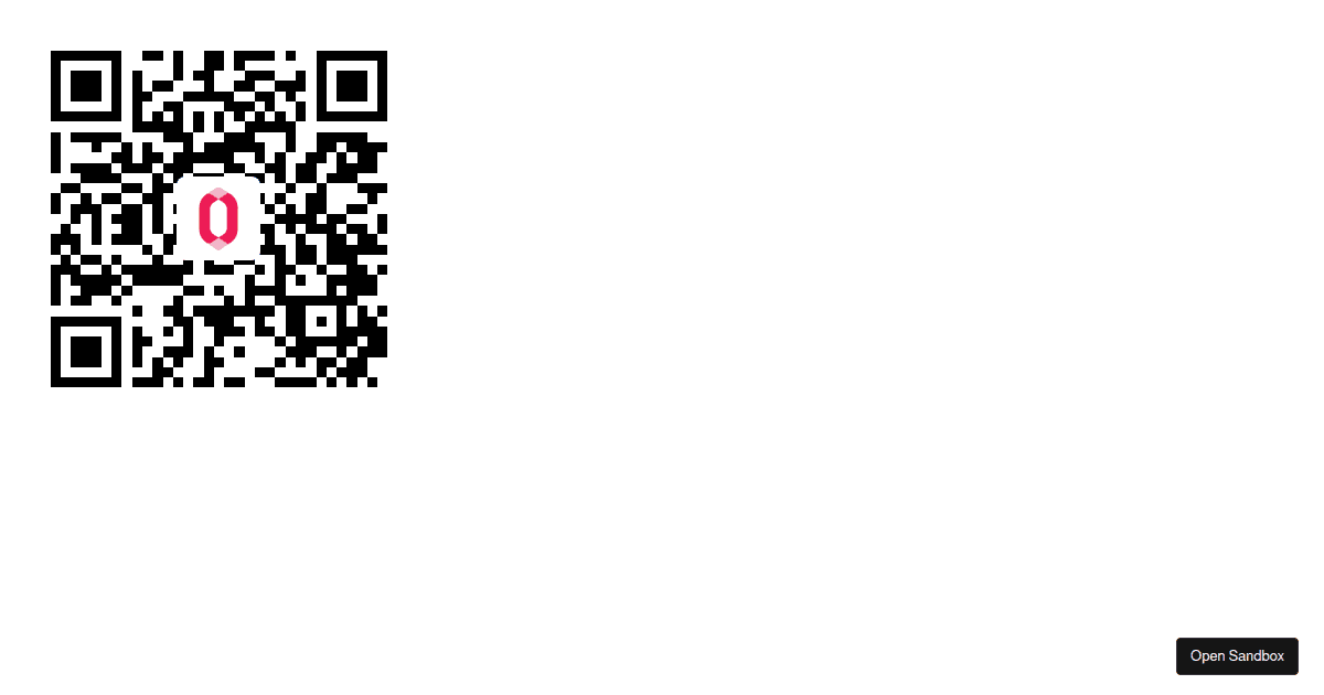 qrcode (forked) - Codesandbox