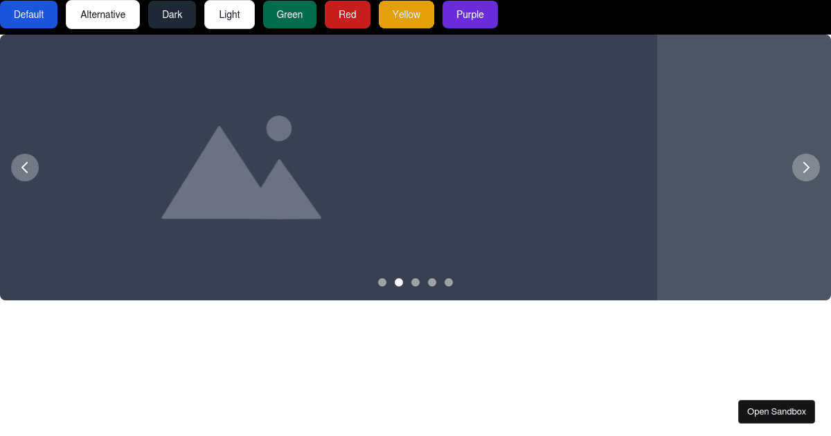 TW Flowbite carousel POC - Codesandbox