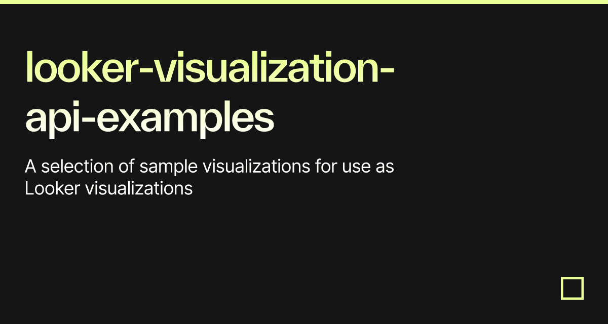 looker-visualization-api-examples - Codesandbox