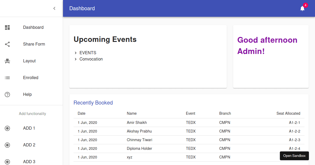 admin-dashboard (forked) - Codesandbox