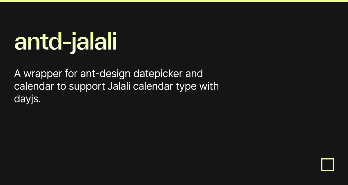 antd-jalali - Codesandbox