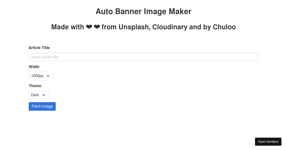 banner-image-generator - Codesandbox