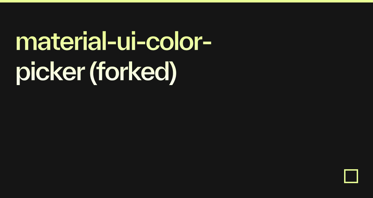 material-ui-color-picker (forked) - Codesandbox