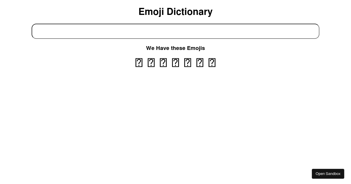 emoji-dictionary - Codesandbox