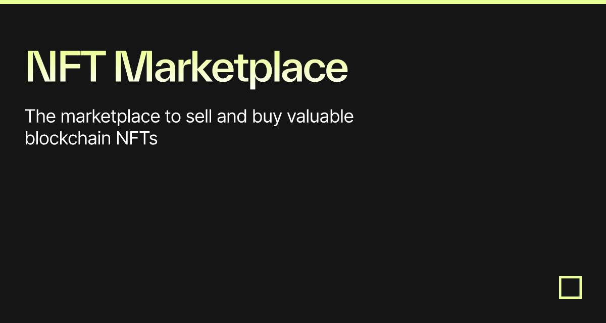 NFT Marketplace - Codesandbox