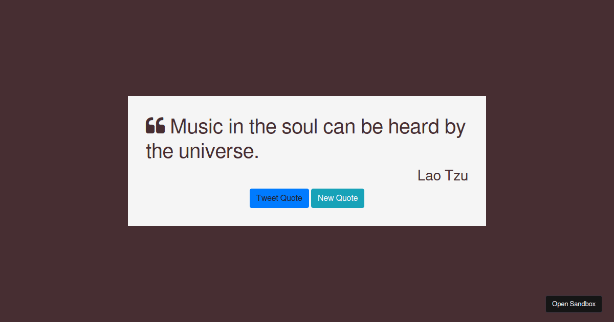 fcc-random_quote_machine_app - Codesandbox fcc-random_quote_machine_app - Codesandbox