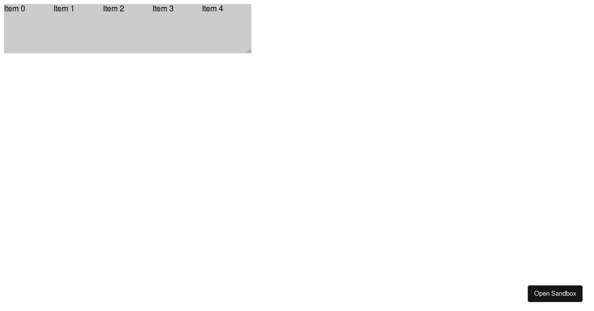 horizontal-virtuoso - Codesandbox