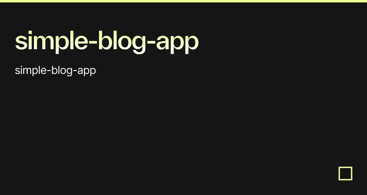 simple-blog-app - Codesandbox
