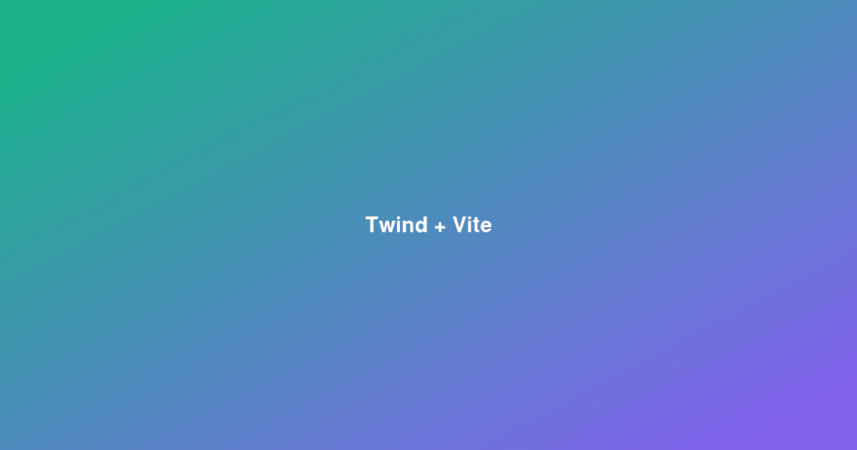twind-vite - Codesandbox