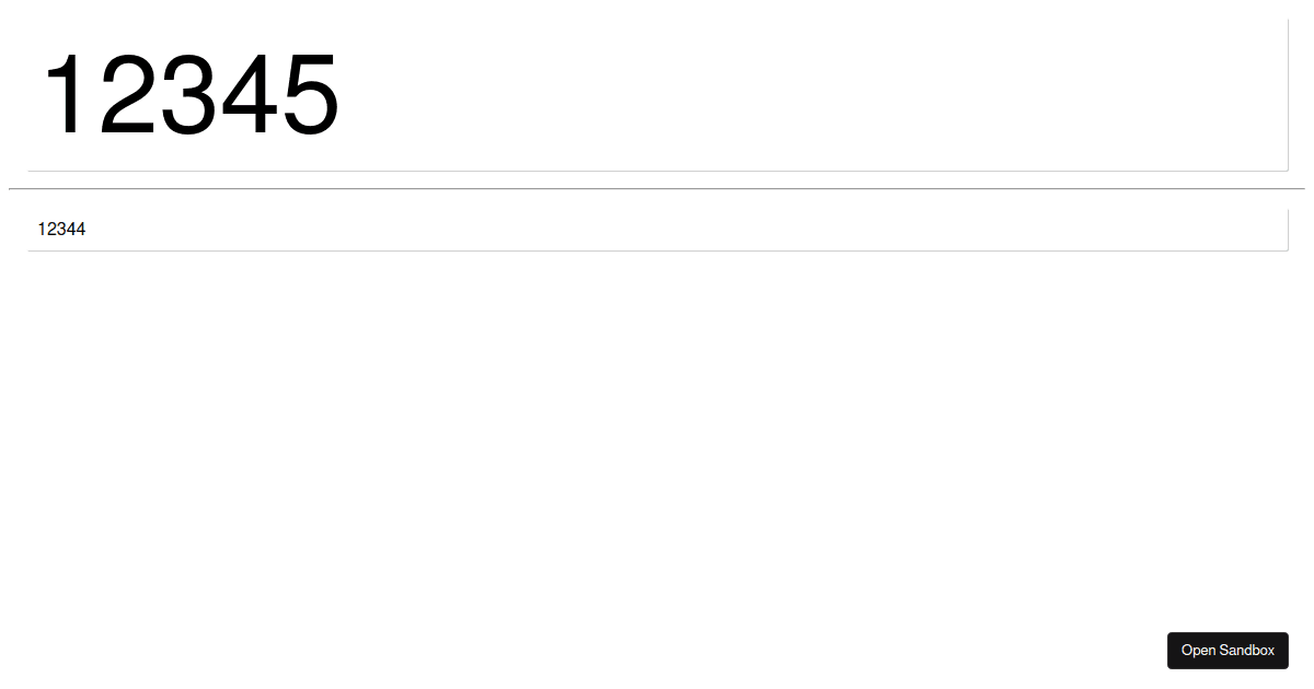 number animation (forked) - Codesandbox
