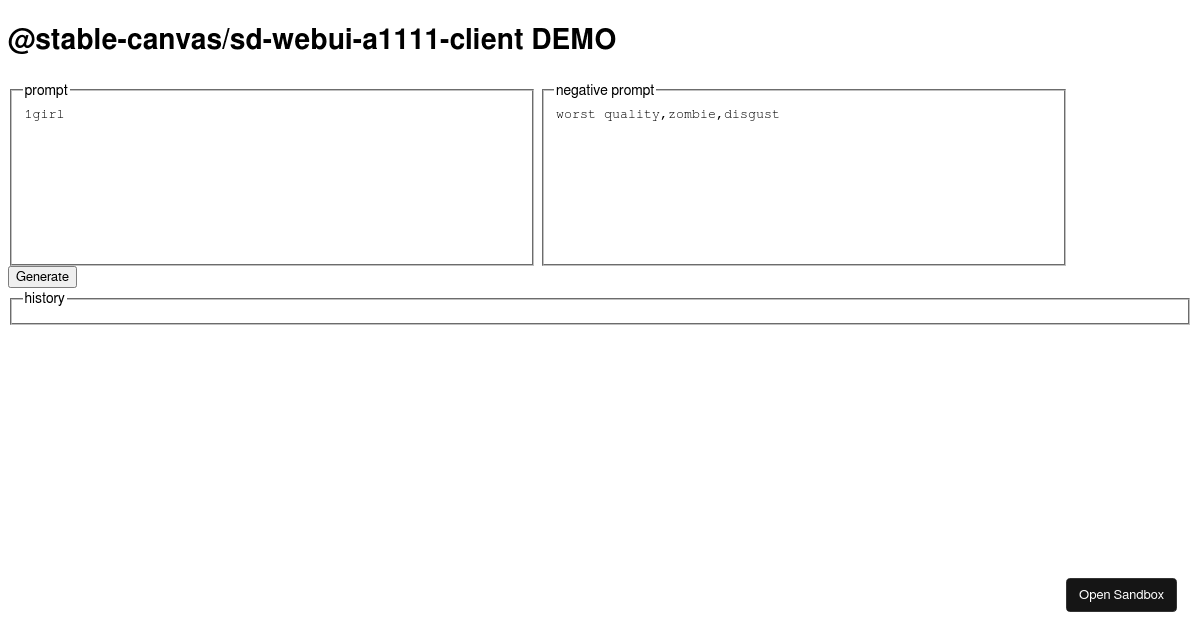 sd-webui-a1111-client-demo - Codesandbox