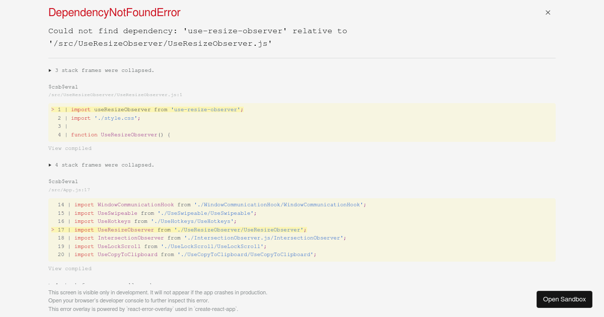 Hover Usages React Codesandbox 5820