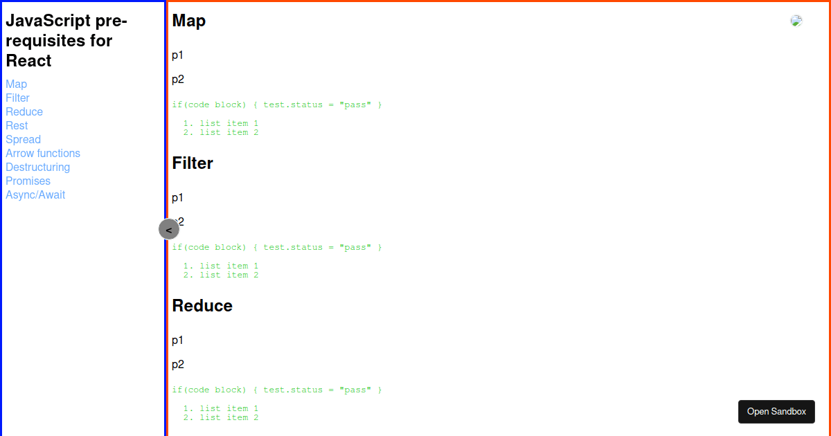 Technical documentation page - Codesandbox Technical documentation page - Codesandbox