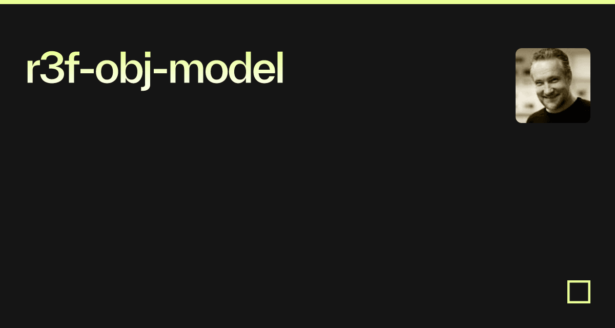 r3f-obj-model - Codesandbox