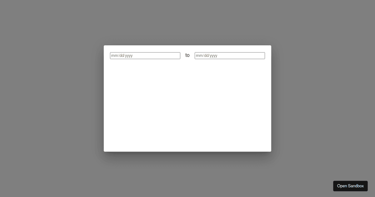 range-picker-issue - Codesandbox