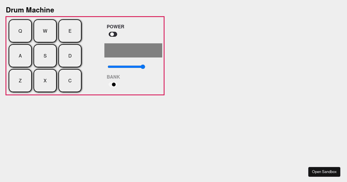 Drum Machine (forked) - Codesandbox
