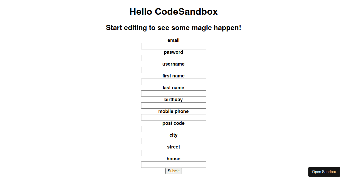react-ts - Codesandbox