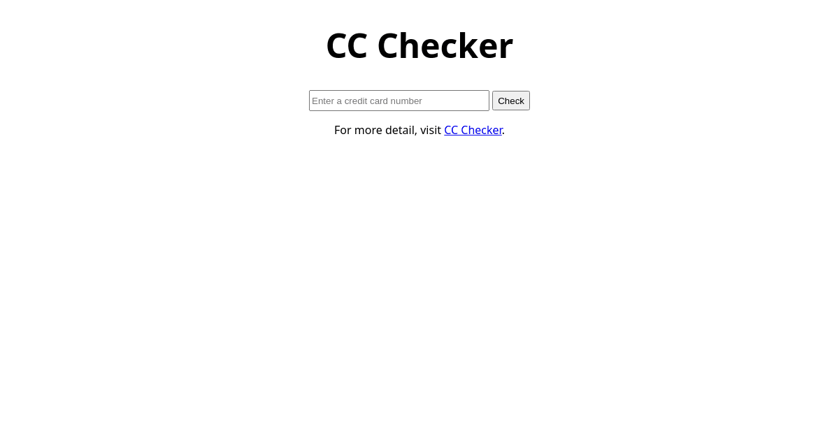cc checker - Codesandbox