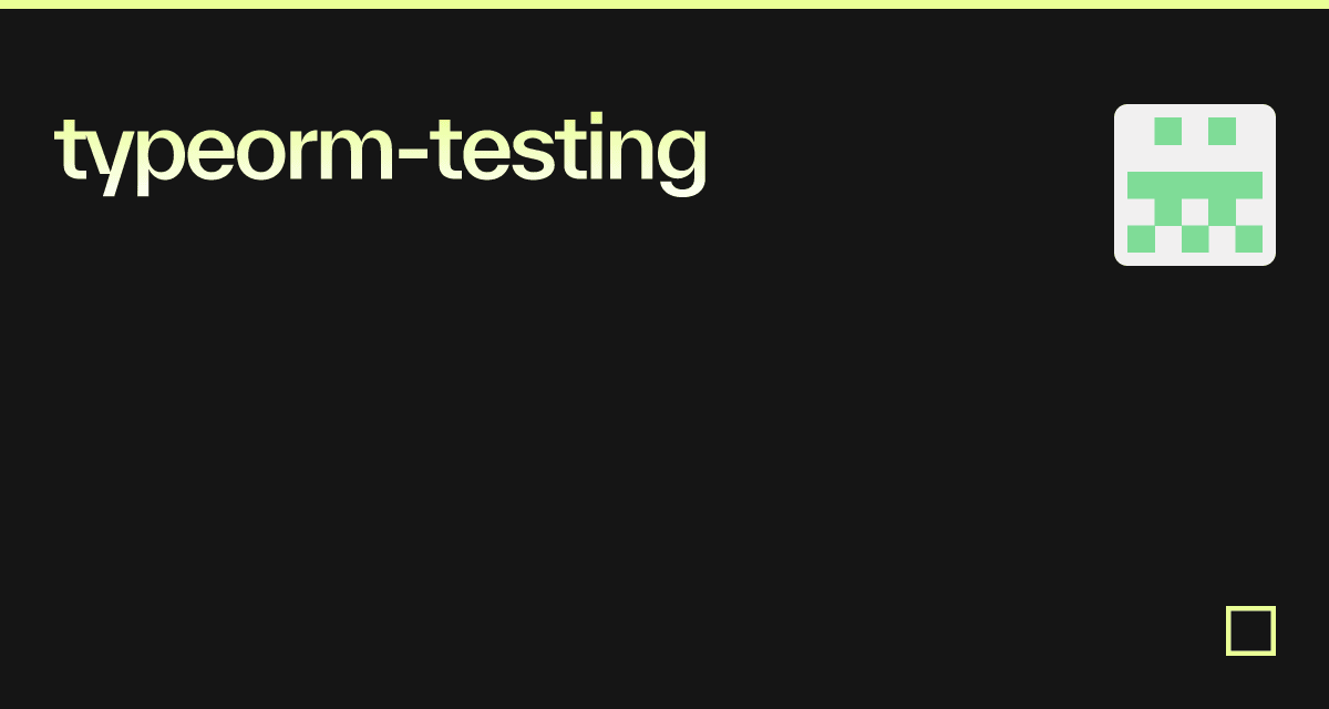 Typeorm Testing Codesandbox