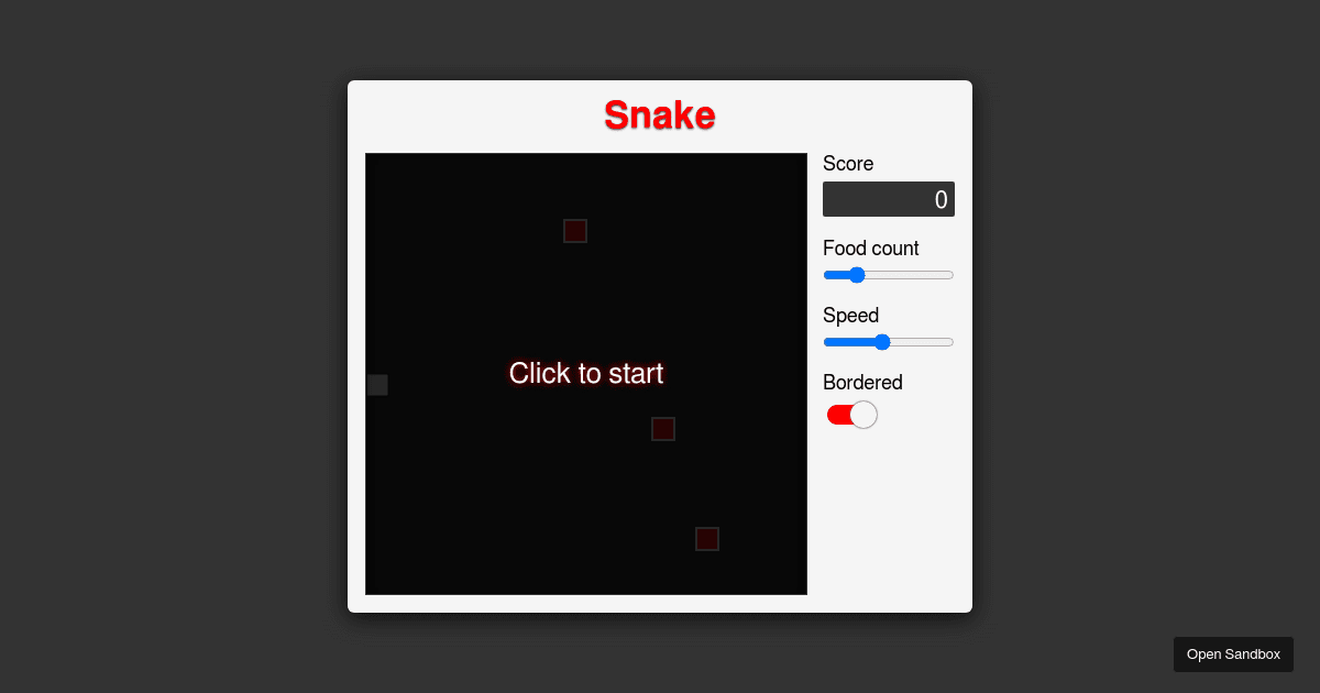 snake - Codesandbox