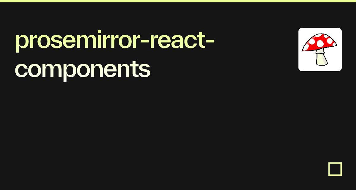 prosemirror-react-components - Codesandbox