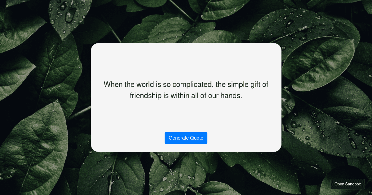 quotes-generator - Codesandbox