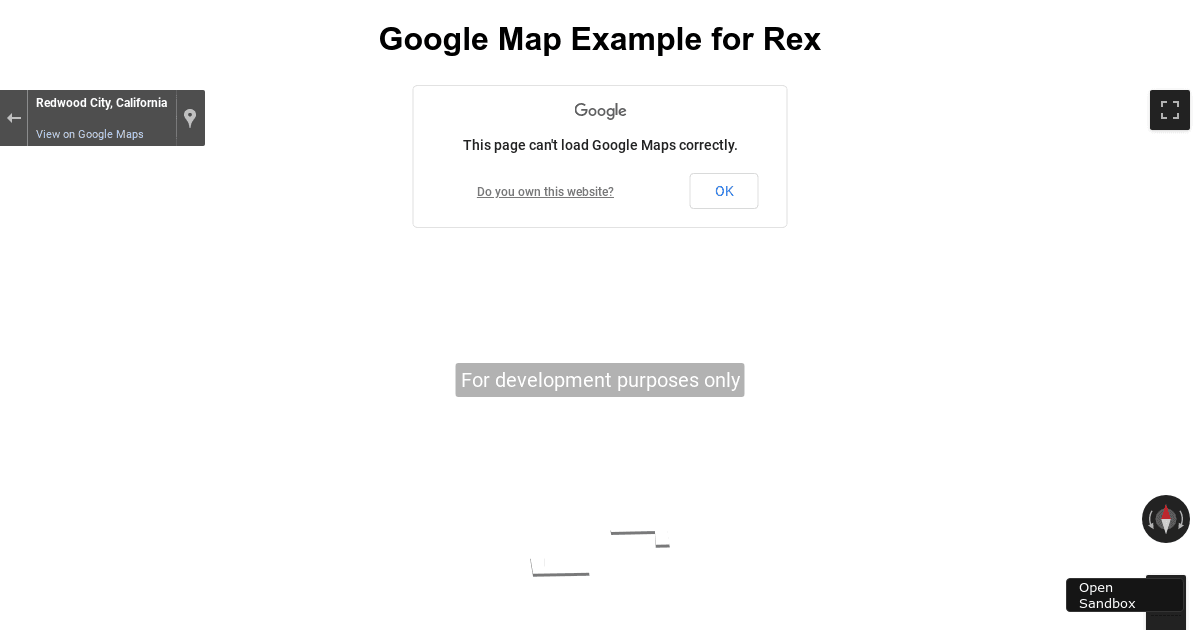 gmap example (forked) - Codesandbox