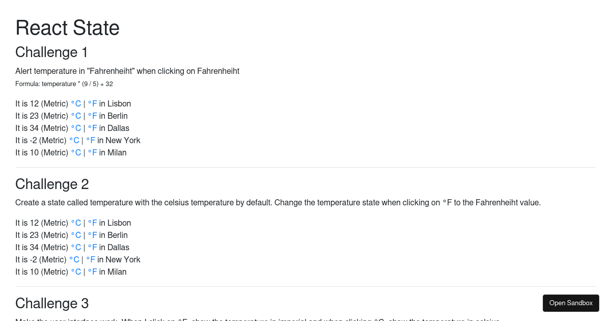 React state (forked) - Codesandbox