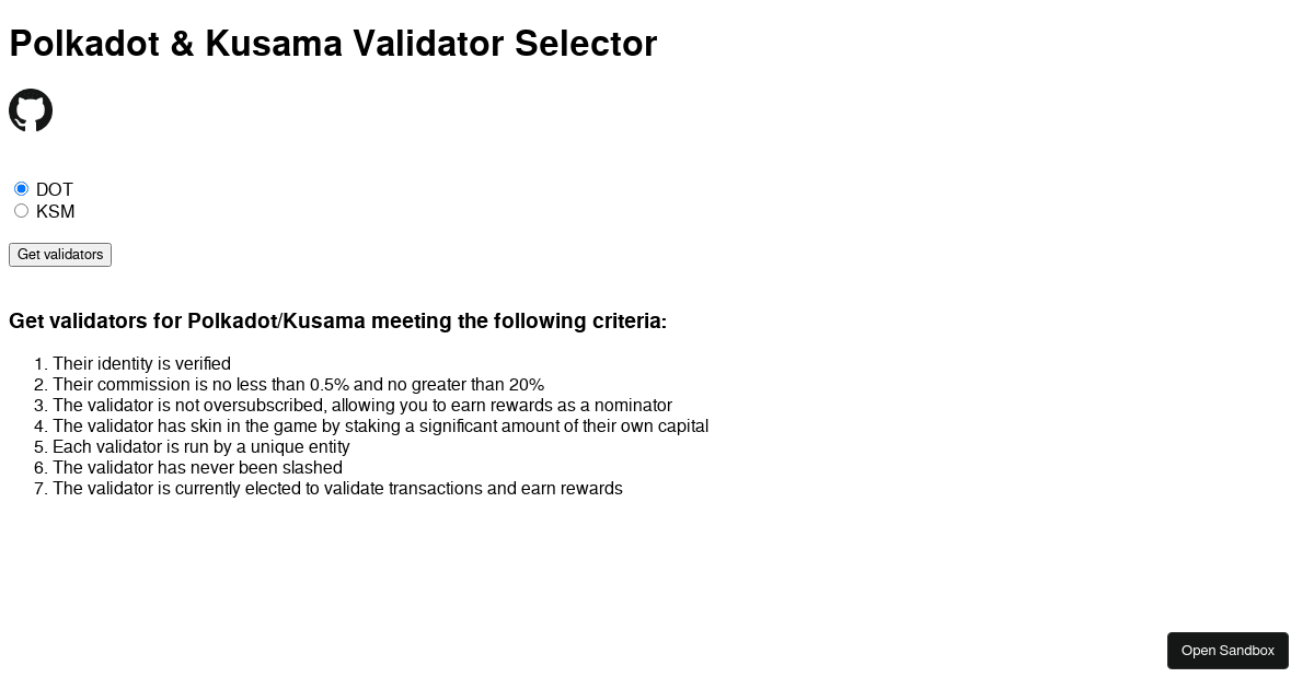 dot-validator-selector - Codesandbox