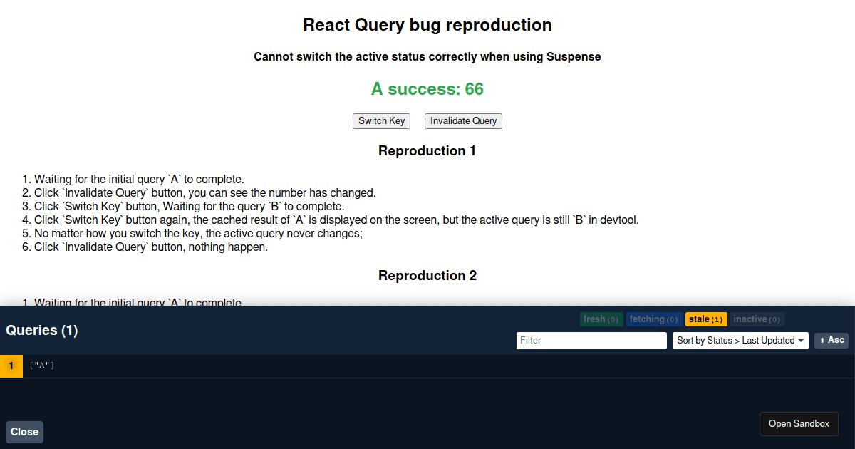 React Query bug reproduction (Cannot switch the active status correctly ... React Query bug reproduction (Cannot switch the active status correctly ...