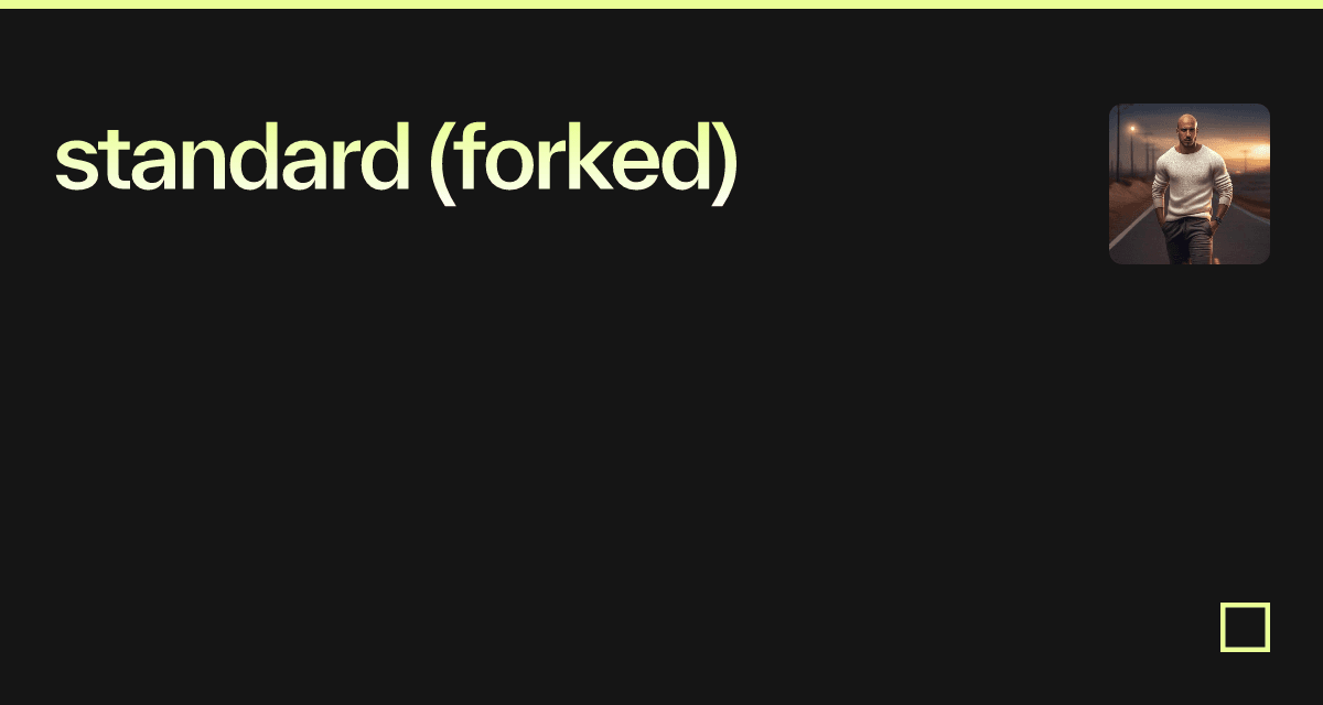 standard (forked) - Codesandbox
