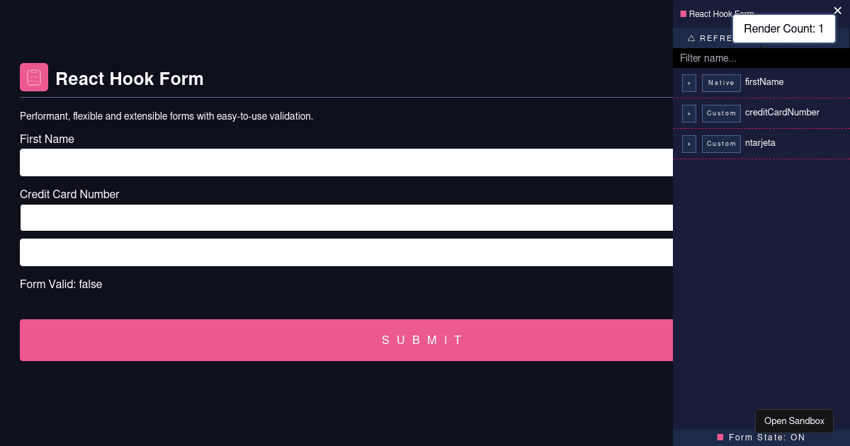 Clear Errors Form Valid Forked Codesandbox