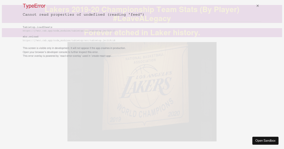 lakers-title-sheets - Codesandbox