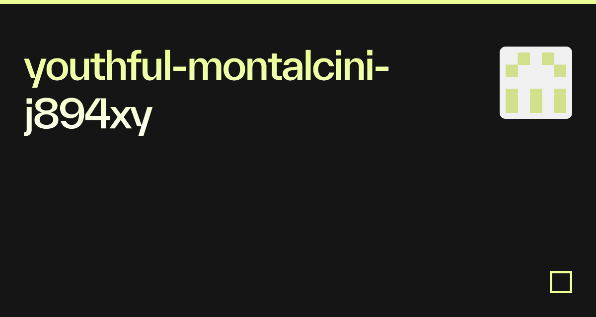 youthful-montalcini-j894xy - Codesandbox